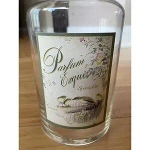 Art | Vintage Medical Apothecary Stoppered Jar Bottle Clear Glass 100ml ...